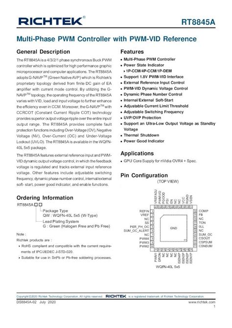 Pdf Multi Phase Pwm Controller With Pwm Vid Referencemulti Phase