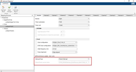 pwm peripheral configuration map pwm peripherals in the infineon aurix model to peripheral