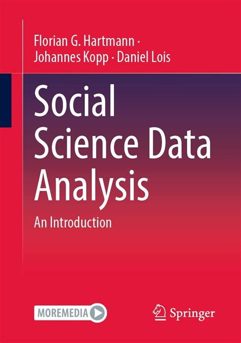 Social Science Data Analysis An Introduction Kindle Edition By Hartmann Florian G Kopp