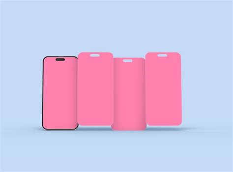 Phone 14 Pro 모형 및 일부 분리된 화면 플로팅 Ui Ux 앱 개념 3d 렌더링 프리미엄 사진