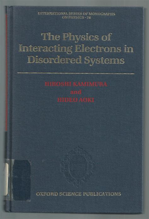 Physics Of Interacting Electrons In Disordered Systems 76 Buy Online At Best Price In Ksa