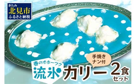 クリシュナ 春のオホーツク流氷カリー2食セット 手焼きナン付 流氷 カレー 青い スパイシーチキン チキン オホーツクブルー インド ナン 【127 0001】 北海道北見市