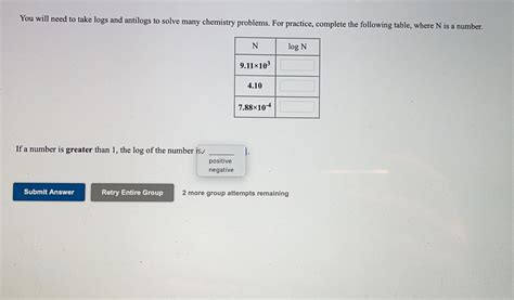 Solved You Will Need To Take Logs And Antilogs To Solve Many Chegg Com