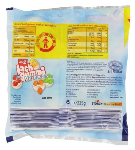Nimm2 Candy Nimm2 Laughing Gum Milk Bubs Nimm2 Lachgummi Nimm2 Gummy 7 9 Ounce Total
