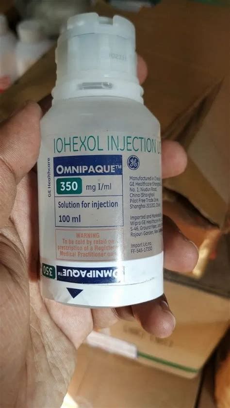 Omnipaque 350 Mg Injection Packaging Type Bottle Packaging Size 100