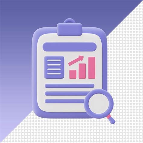 Ui Ux 웹 모바일 앱 소셜 미디어 디자인을 위한 3d 만화 렌더링 통계 성장 보고서 아이콘 프리미엄 Psd 파일 모바일 앱 앱 미디어