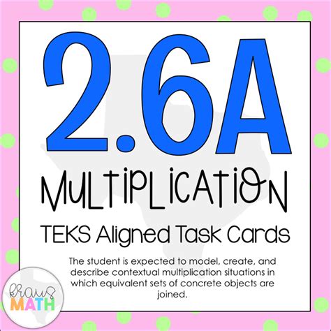 A Multiplication TEKS Aligned Task Cards Kraus Math