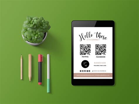 Hello There Lets Connect Qr Code Template Hairdresser Payment Qr Code
