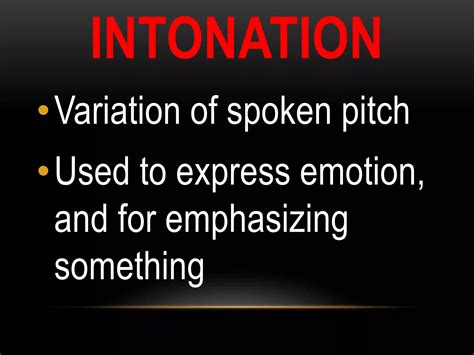 Prosodic Features Of Speech Pptx