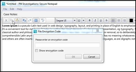 Pmis Secure Notepad V2 Pm Investigations Inc
