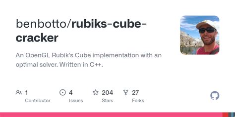 Github Benbottorubiks Cube Cracker An Opengl Rubiks Cube Implementation With An Optimal