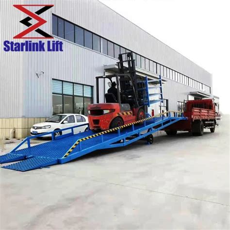 Container Yard Ramp Forklift Ramp Dock Leveler Mobile Yard Ramp Mobile Dock Level And Portable