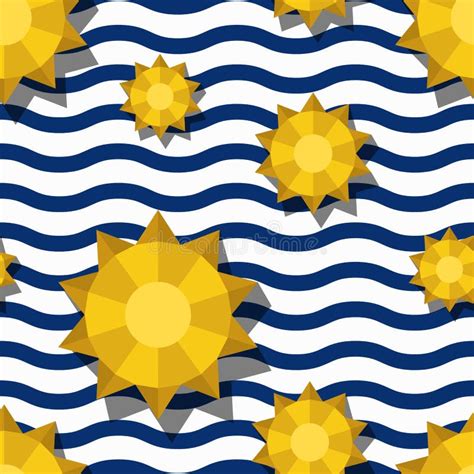 Sun Background Yellow Stripes Stock Illustration Illustration Of