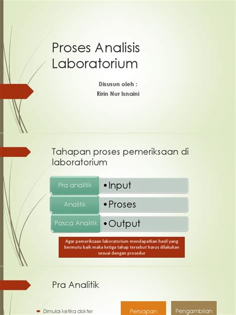 Proses Analisis Laboratorium Pdf