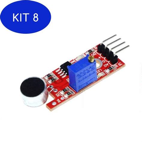Kit Módulo Sensor De Som Detector Sonoro Microfone Mega Arduino Robótica Magazine Luiza