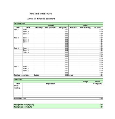 Excel Contract Template
