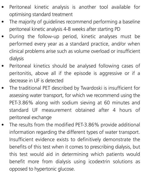 Is Peritoneal Kinetics Useful In Clinical Practice In Favour Nefrología