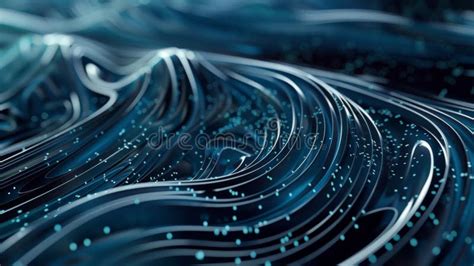 Swirling Vortex Of Data Flow Generative Ai Stock Image Image Of