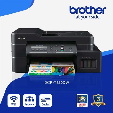 Jual PRINTER BROTHER INK DCP T DW PRINT SCAN COPY WIFI ADF MULTY TRAY MAX CAPACITY SHEET