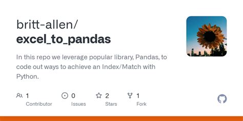 excel to pandas excel to pandas ipynb at master · britt allen excel to