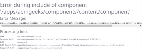 Error While Trying To Use Component On Page · Issue 41 · Adobeaem