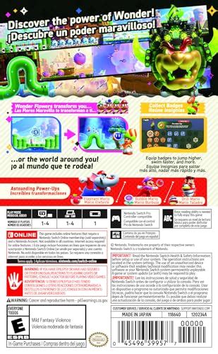 Super Mario Bros â ¢ Wonder Nintendo Switch Us Version