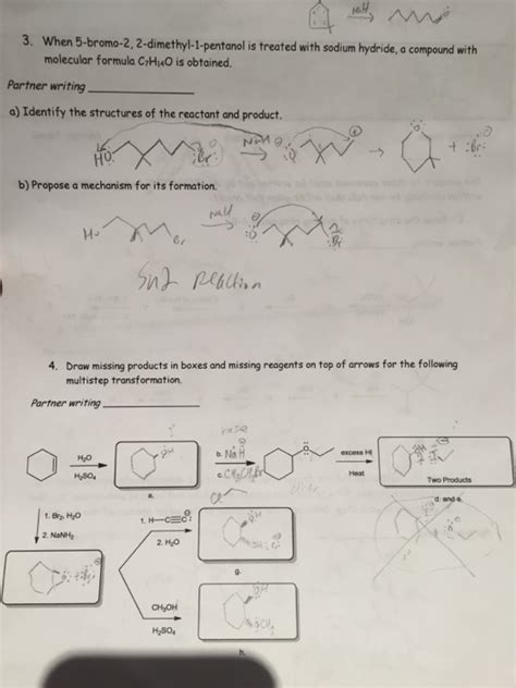Solved When 5 Bromo 2 2 Dimethyl 1 Pentanol Is Treated With