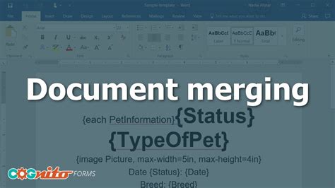 Document Generation Cognito Forms