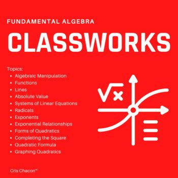 Solving Exponential Equations Classwork By Fundamental Algebra