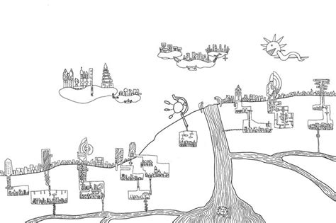 Map Of A Tree With Buildings
