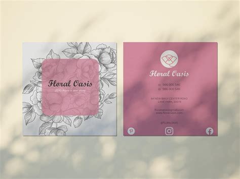 Shahariar Sanjida Hussain On Linkedin Square Business Card Design