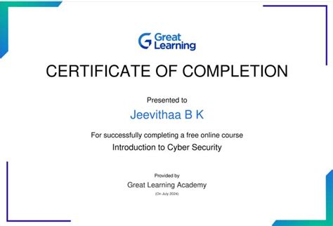 Jeevithaa Bk On Linkedin Cybersecurity Greatlearning