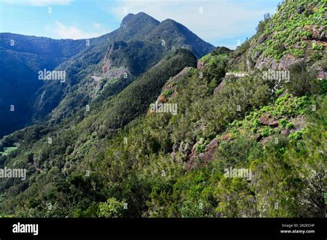 View Over The Anaga Rural Park And Mountains Tenerife Canary Islands