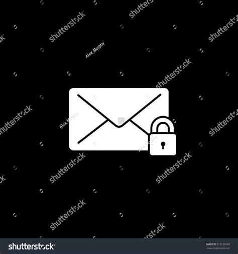 Email Message Lock Password Flat Icon Stock Vector Royalty Free 519126589 Shutterstock