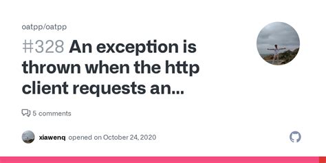 An Exception Is Thrown When The Client Requests An Invalid Server Issue Oatpp