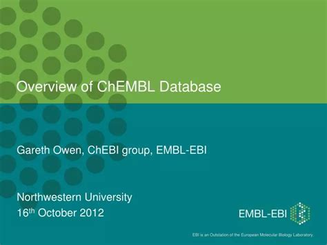 ppt overview of chembl database powerpoint presentation free download id 5271906