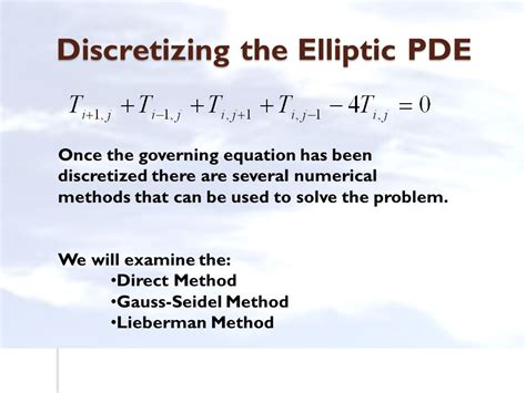 Elliptic Partial Differential Equations Introduction Ppt Video Online Download