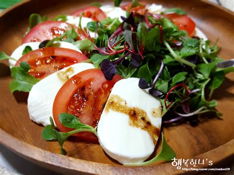 카프레제 샐러드 토마토와 모짜렐라치즈의 환상궁합 네이버 블로그