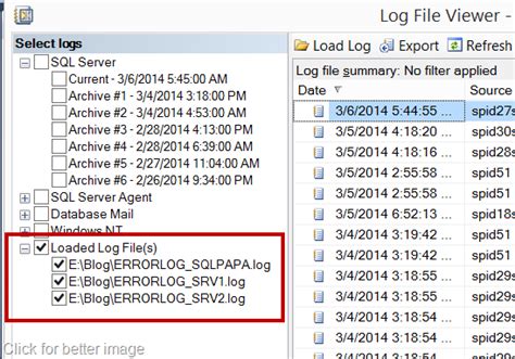 Ssms Tip Merging Errorlogs From Different Machines Using Log File