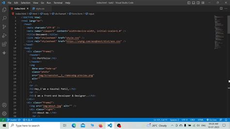 Video Kaushal Patil On Linkedin Connections Codsoft Html Css
