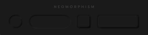 Black Button Neumorphism Design Elements Vector Set Button And Element For Ui Web Design Or