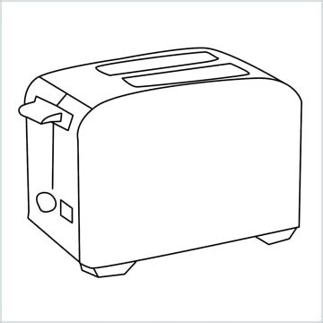How To Draw A Toaster Step By Step Easy Phase