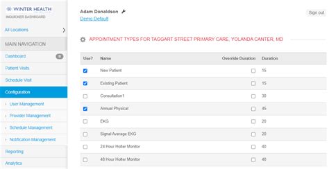 How To Remove An Appointment Type From A Schedule Inquicker Support
