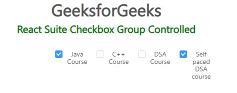 Groupe de cases à cocher React Suite contrôlé StackLima