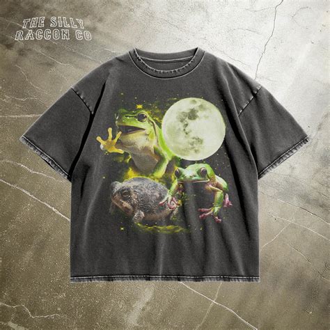 Frog Shirt Vintage Moon Phase T Shirt Naturecore Tee Cottagecore Frog