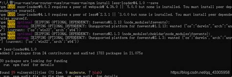 在前端vue项目引入less，使用less，在less引用外部文件，在less中使用变量less 引入依赖包中less文件 Csdn博客