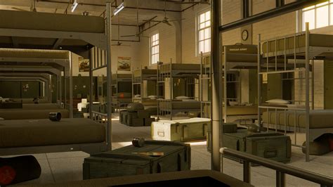 Artstation 3d Army Barracks Environment Design