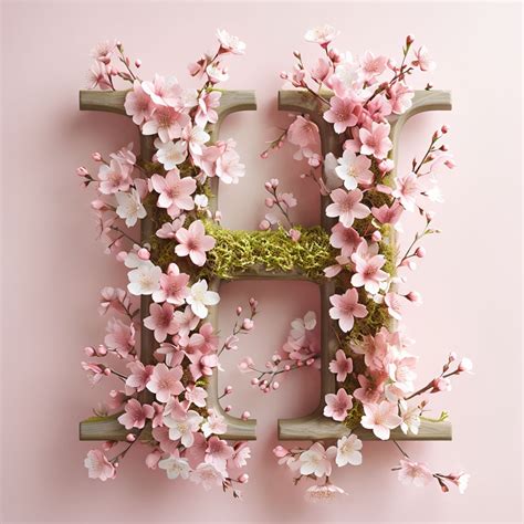Delicate Floral Monogram A With Peonies And Chrysanthemums Monogram Playground