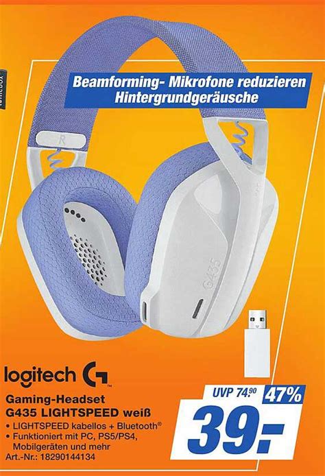 Logitech G Gaming Headset G Lightspeed Wei Angebot Bei Expert Technomarkt Prospekte De