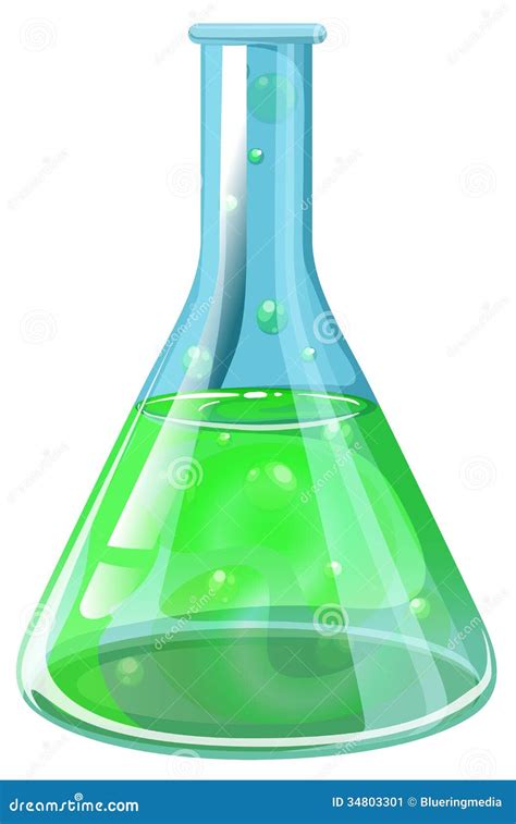 A Laboratory Flask Stock Illustration Illustration Of Pearshaped 34803301